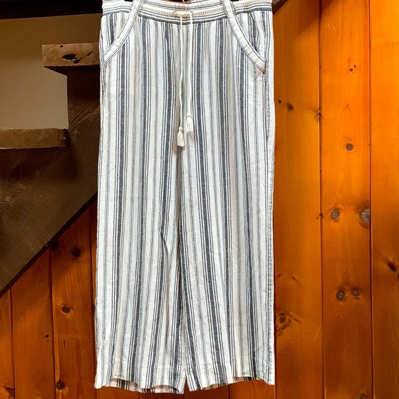 Rewind | Pants & Jumpsuits | Poolside Flowy Pullon Linenrayon Pants By ...